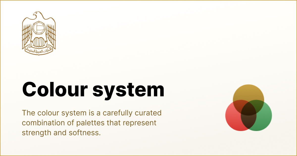 Colour system guideline | UAE design system 2.0