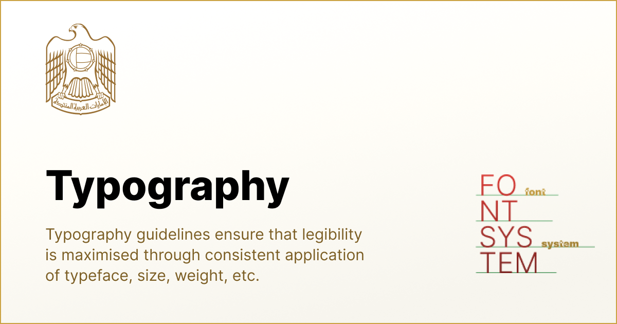 Typography guidelines | UAE design system 2.0